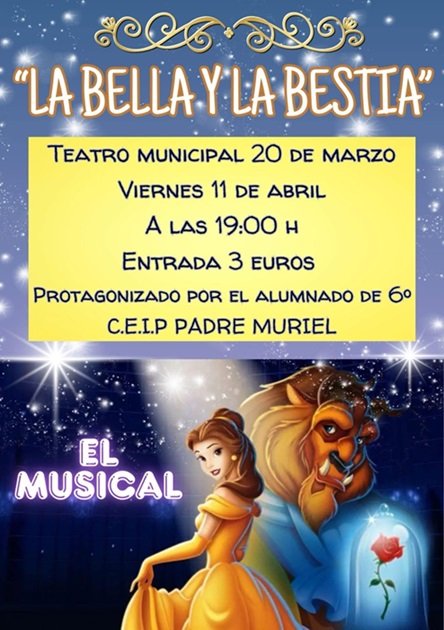 El CEIP Padre Muriel organiza la representación de un musical de La bella y la bestia